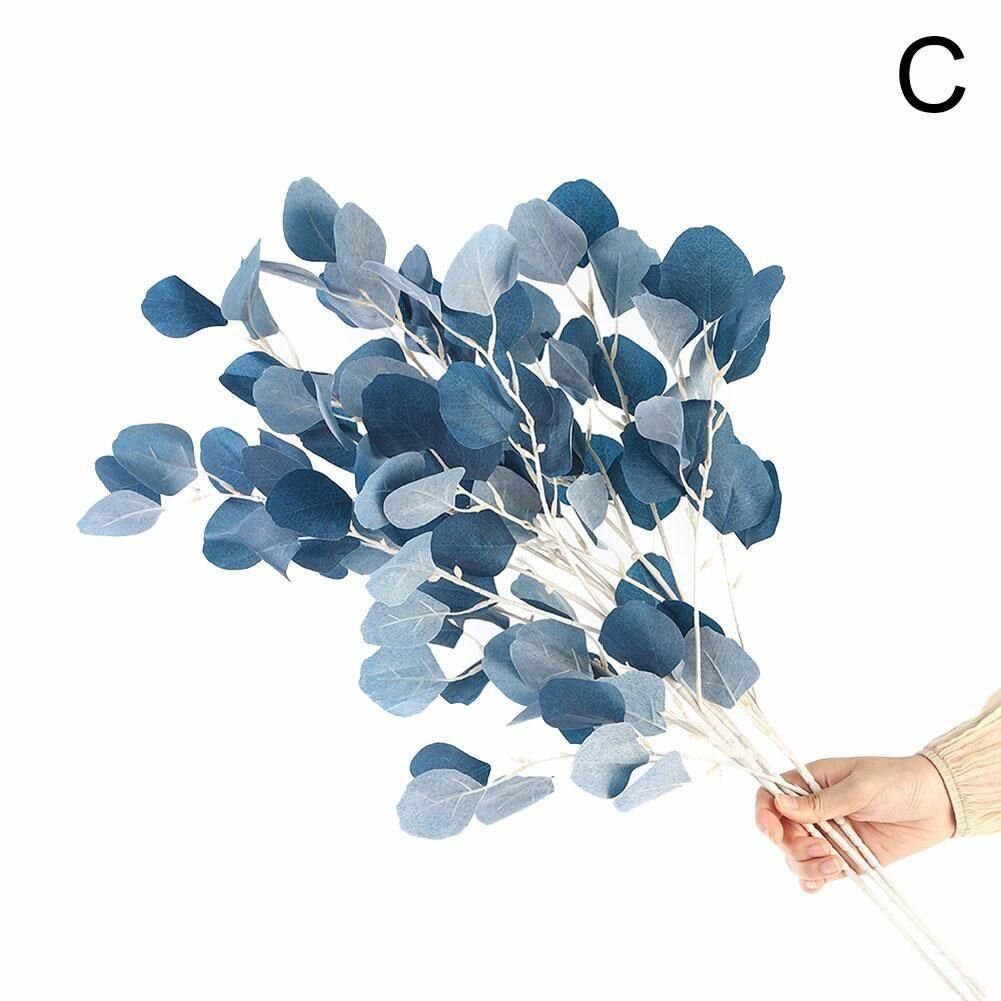 Искусственные листья эвкалипта - Многоразовое использование, без токсинов, для декора дома и цветочных композиций, 90 см