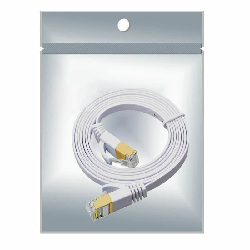Кабель Ethernet Cat7, плоский сетевой кабель LAN, круглый сетевой кабель SFTP RJ45, интернет-кабель CAT7 для маршрутизатора, модема, ПК, PS4, соединительный кабель