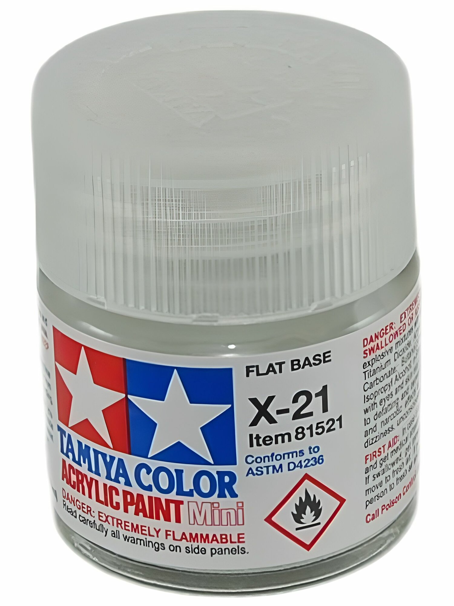 X-21 FLAT BASE Матовая добавка в акриловую краску, 10 мл.