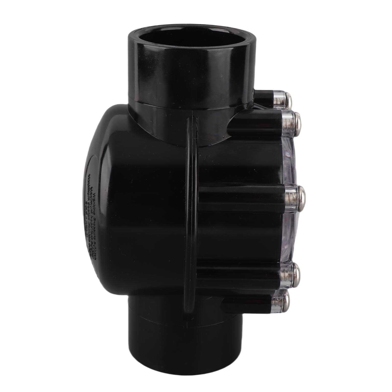 7235 Обратный клапан 180 градусов Замена для бассейнов СПА Прямоточный поток Прозрачная крышка