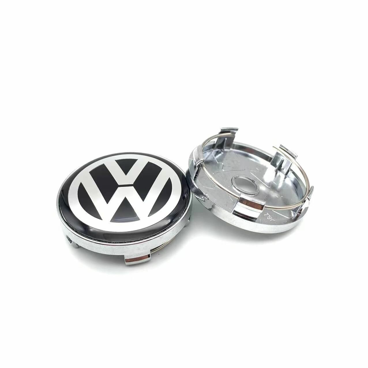 Колпачок на ступицу литого диска на автомобили Volkswagen, размер 60/56/10мм, комплект 4 штуки.