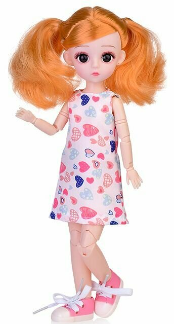 Детская кукла "Даша у стилиста" с одеждой, высота 29 см, пластиковая куколка с длинными волосами для сюжетно-ролевых игр, руки и ноги сгибаются