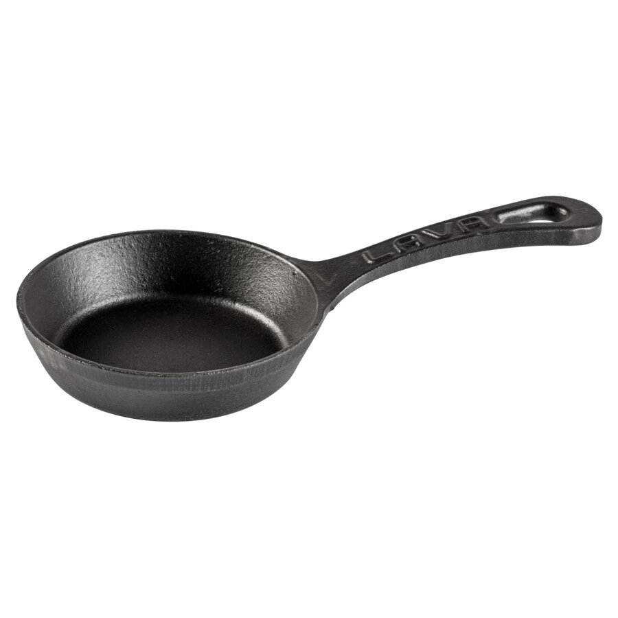 Сковорода LAVA d12 см, 0,2 л, чугун, черная