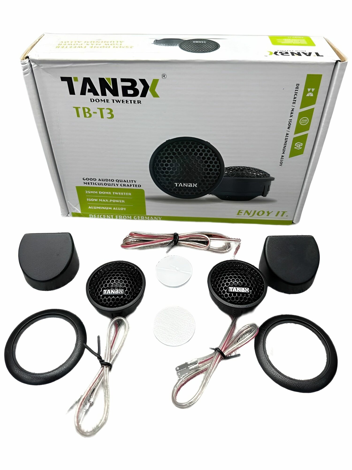 Автомобильные твитеры, пищалки Tanbx TB-T3, 150Вт, 25мм. Высокочастотные динамики