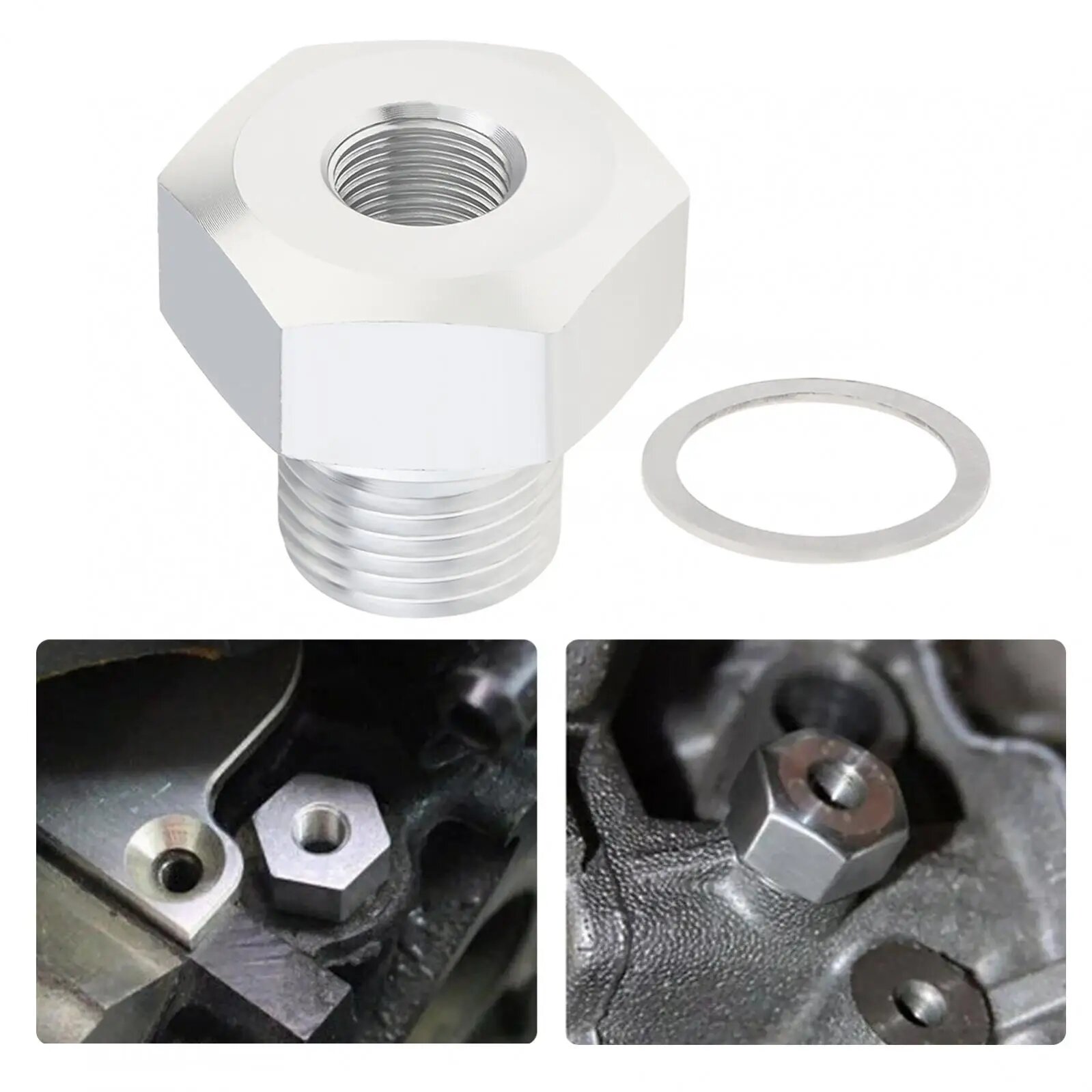 Соединитель датчика M16 с резьбой от 1,5 до 1/8, фитинги для труб с резьбой, адаптер давления масла с резьбой, адаптер NPT
