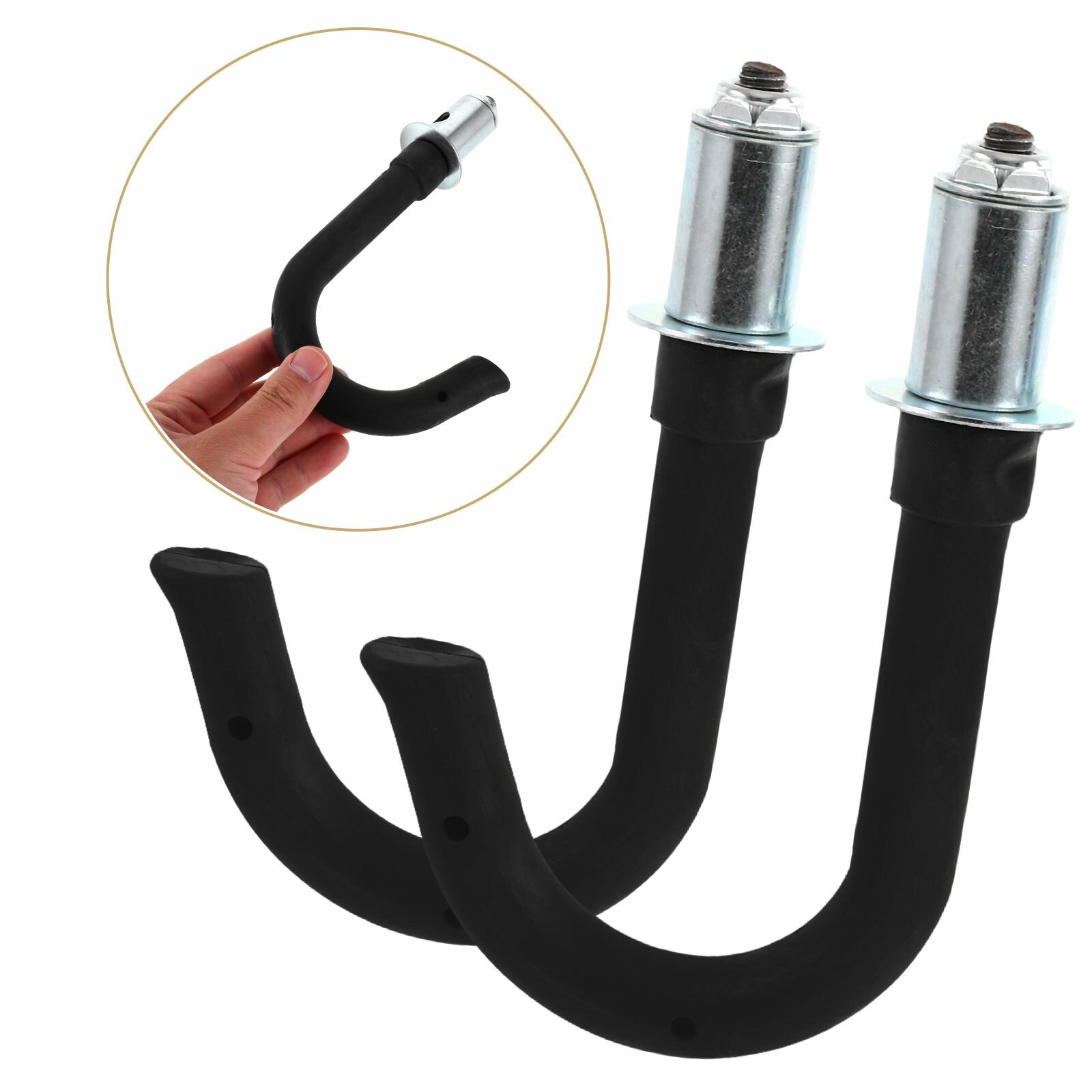 Пара Крюков Для Телескопической Лестницы, Резиновые, С Нагрузочной Способностью, Для Открытого Использования