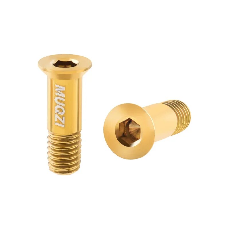 Винты MUQZI заднего переключателя, титан, Gold, 2 шт