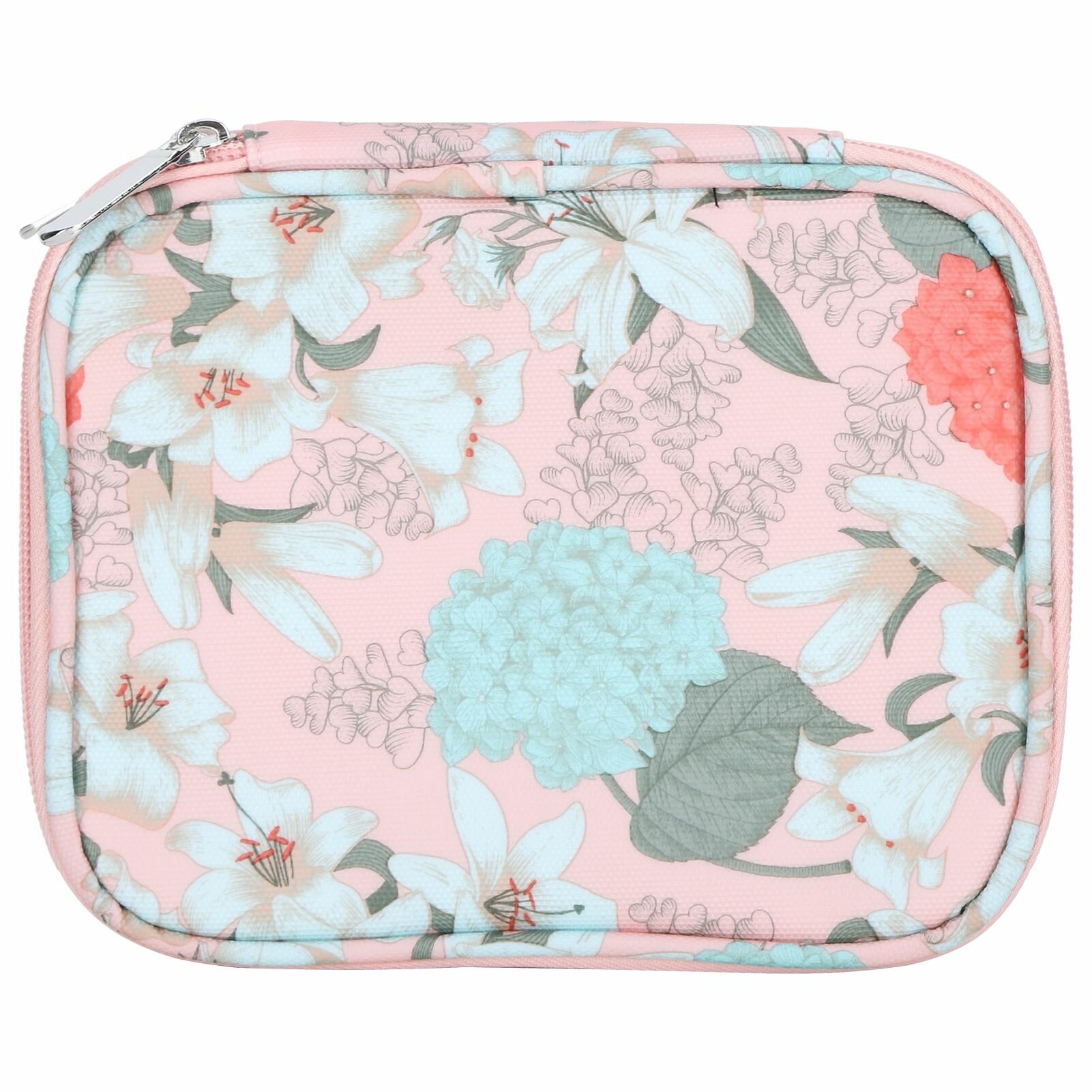 Сумка для вязания крючком, двухсторонняя молния, ручная работа, ткань Оксфорд, органайзер для вязания (розовая пустая сумка)