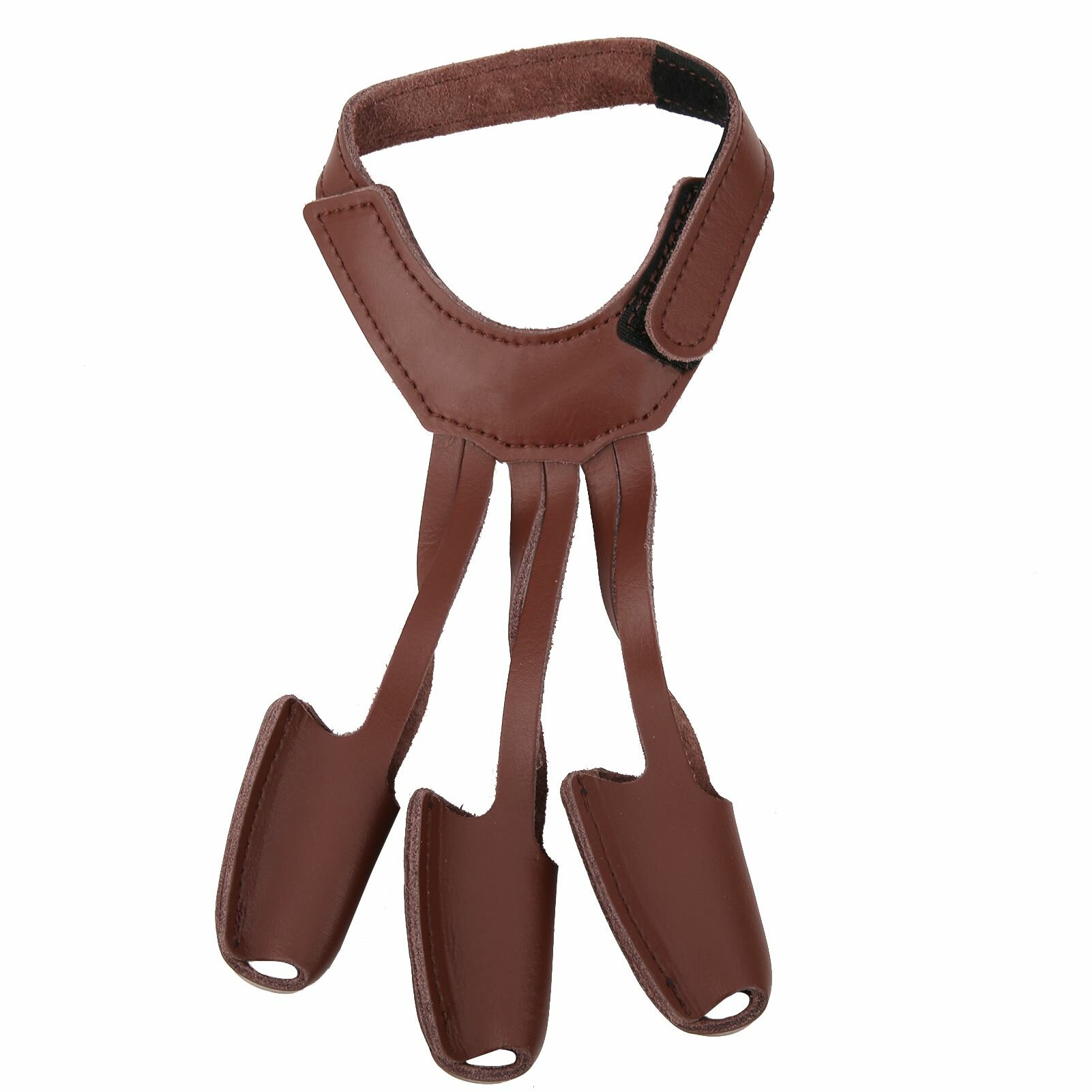 Перчатки для стрельбы из лука из искусственной кожи, винтажная защита на три пальца для левой/правой руки