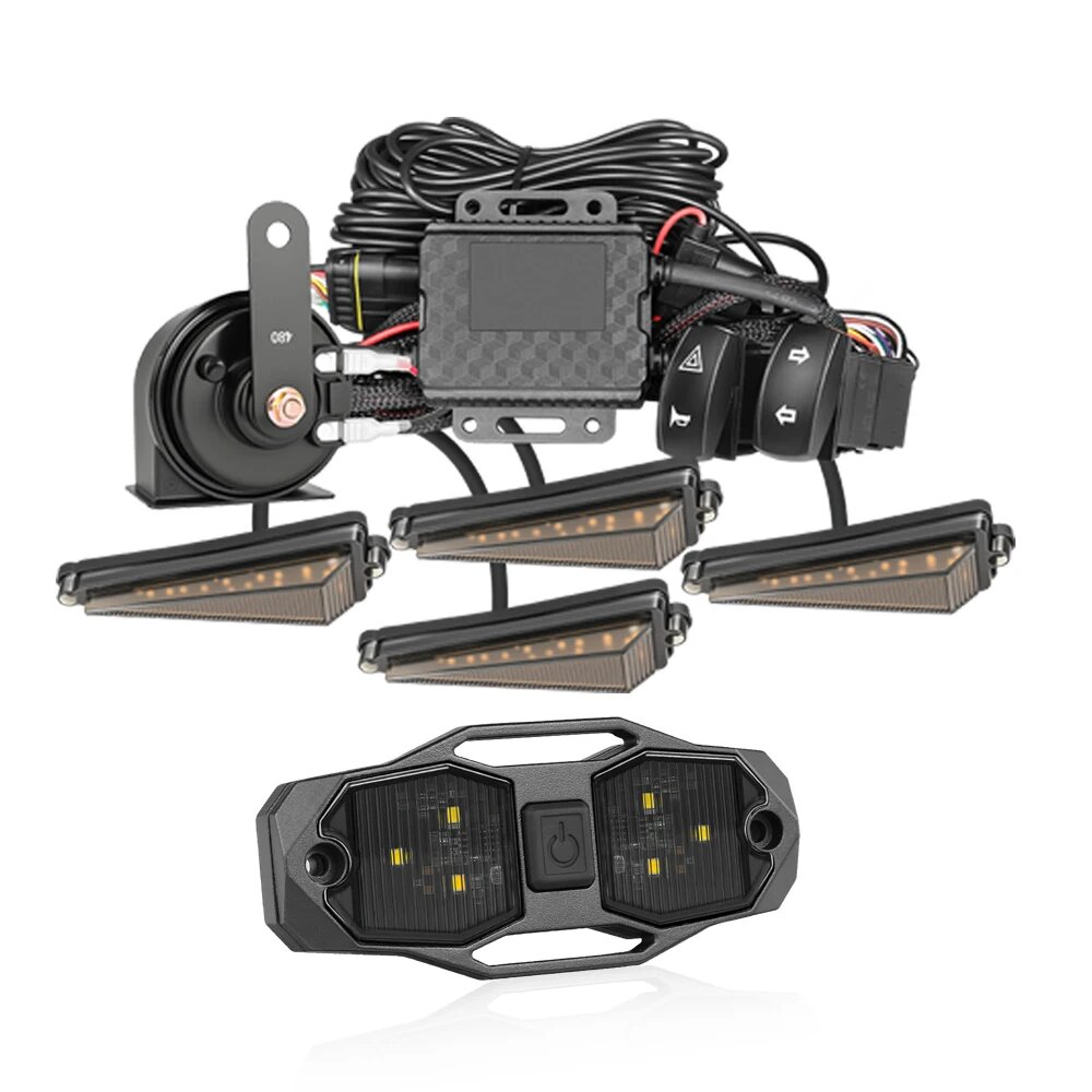 Комплект поворотников для Can-Am Maverick X3 MAX UTV 2017-2025, светодиодный фонарь 110D для кабины UTV, белый, яркий, водонепроницаемый, 12В DC
