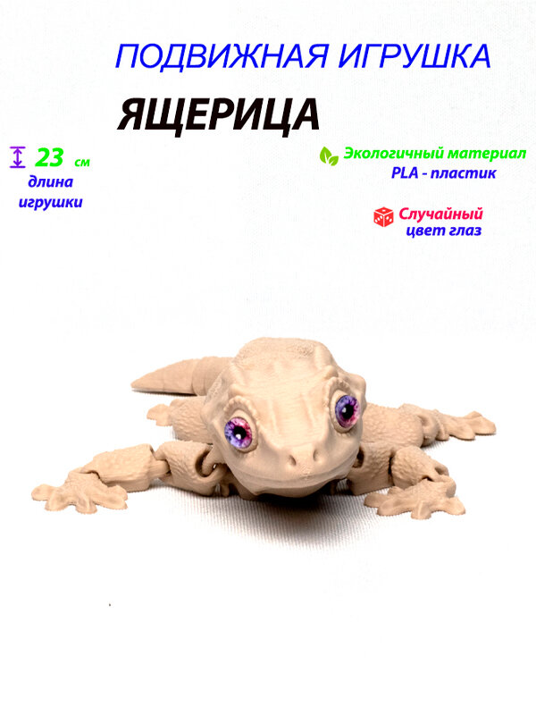 Подвижная фигурка антистресс Ящерица(Геккон)