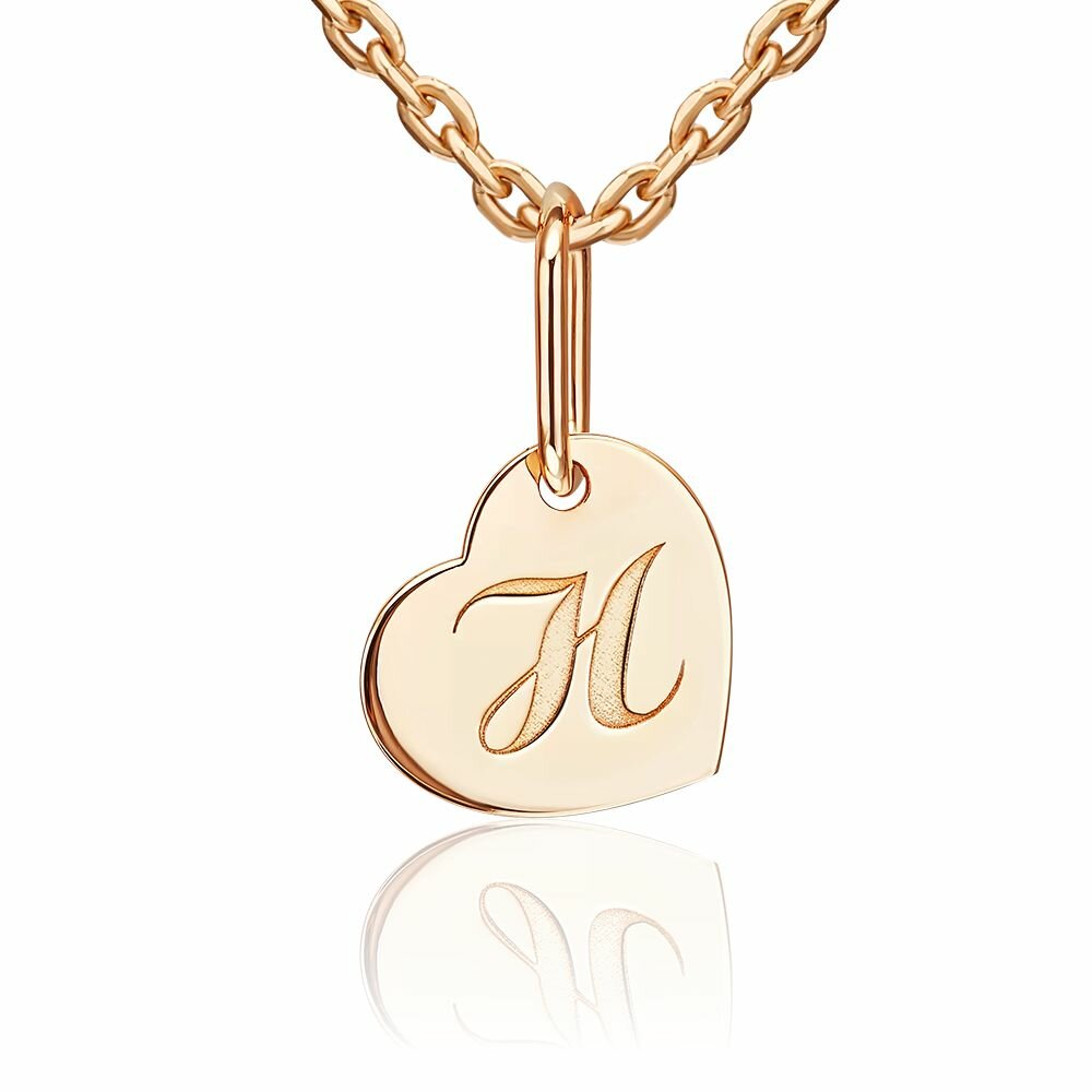 Подвеска, красное золото, 585 проба