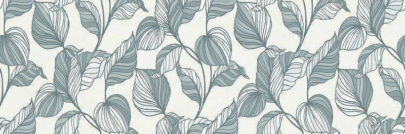 Керамическая плитка Marazzi Ragno Vida Decoro Edera Azzurro Touch Rett RA6Y настенная 30х90 см Микс