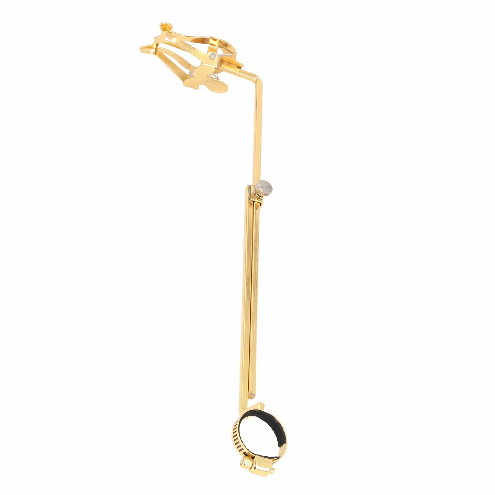 Портативный держатель для нот для флейты из сплава, зажим для выступлений и занятий, лёгкий аксессуар для нотной стойки с золотистым покрытием