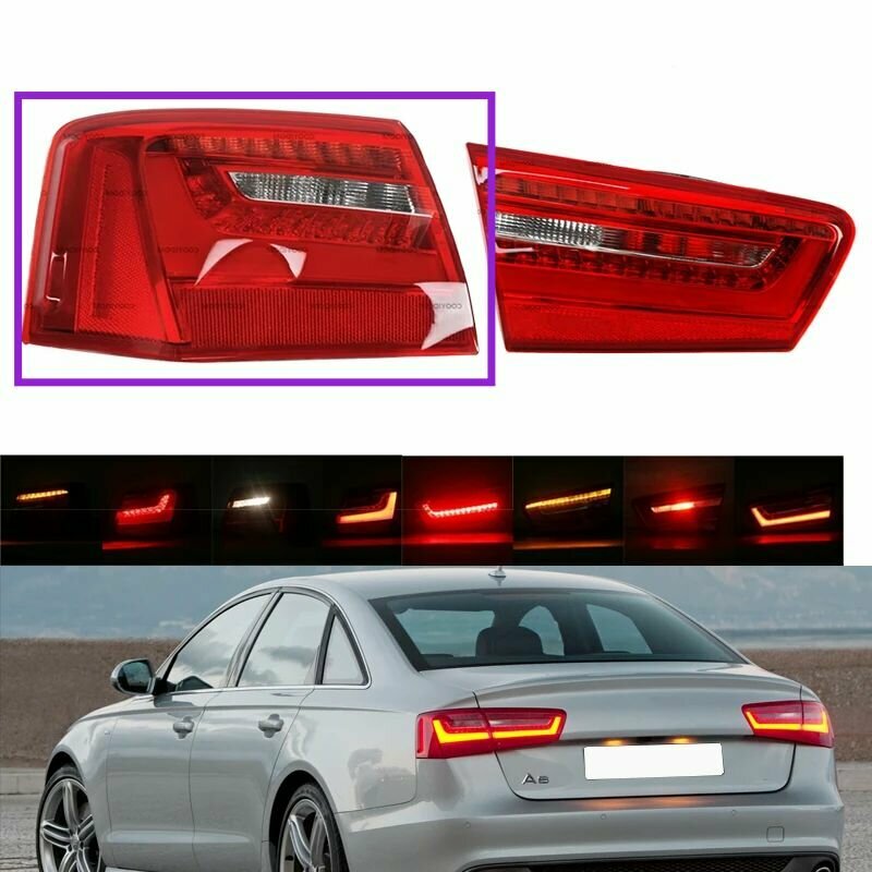 Фары автомобильные, Задний фонарь, 2 шт, арт. Audi A6 C7 Седан 2012 - 2016 Outer