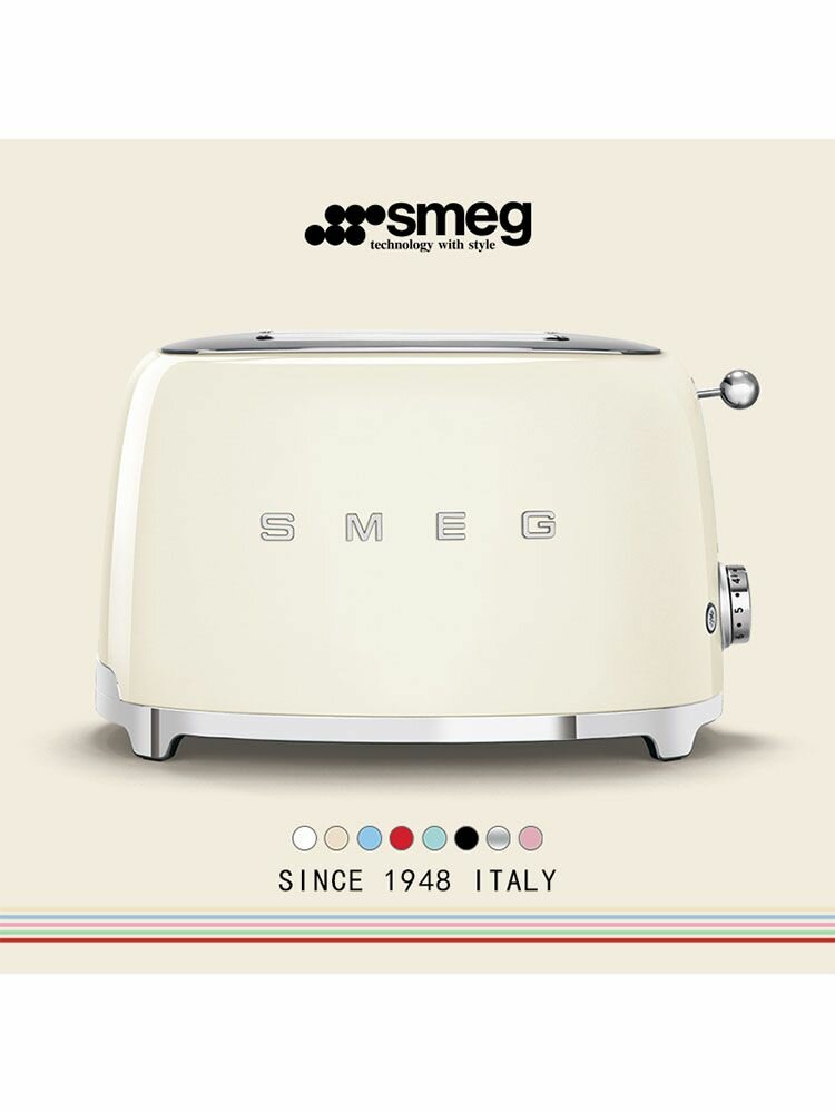 SMEG Ретро тостер Домашний тостер TSF01 Два ломтика