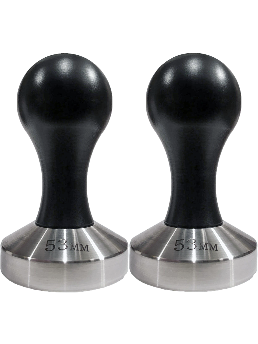 Темпер для кофе 53 мм / темпер 53 мм / нержавеющая сталь, пластик / 2шт.