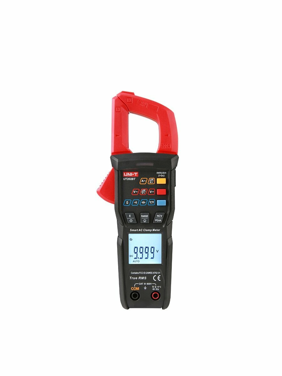Токоизмерительные клещи UNI-T UT202BT, питание от AAA, 0.25 кг