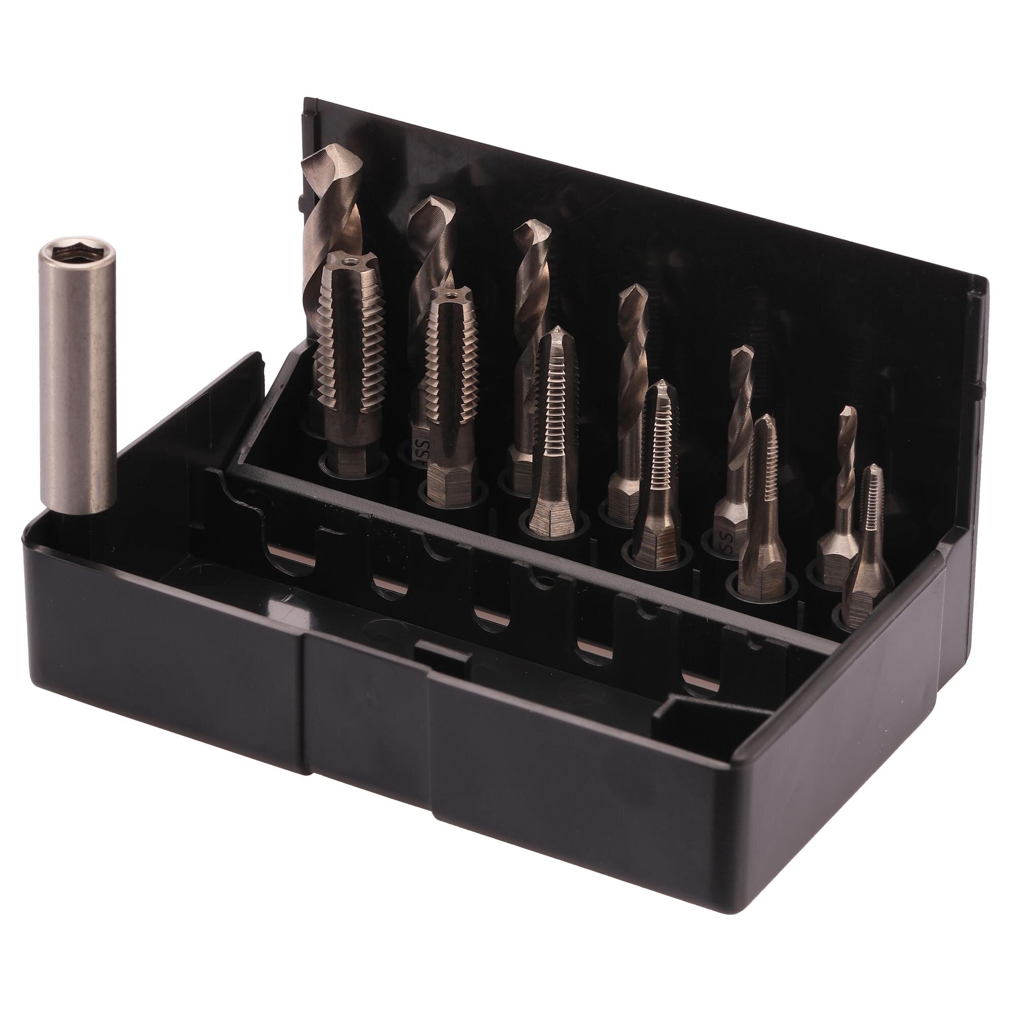 Набор метчиков для шуруповерта M3-M10 (+ сверла) HSS-G 13пр Volkel 67020