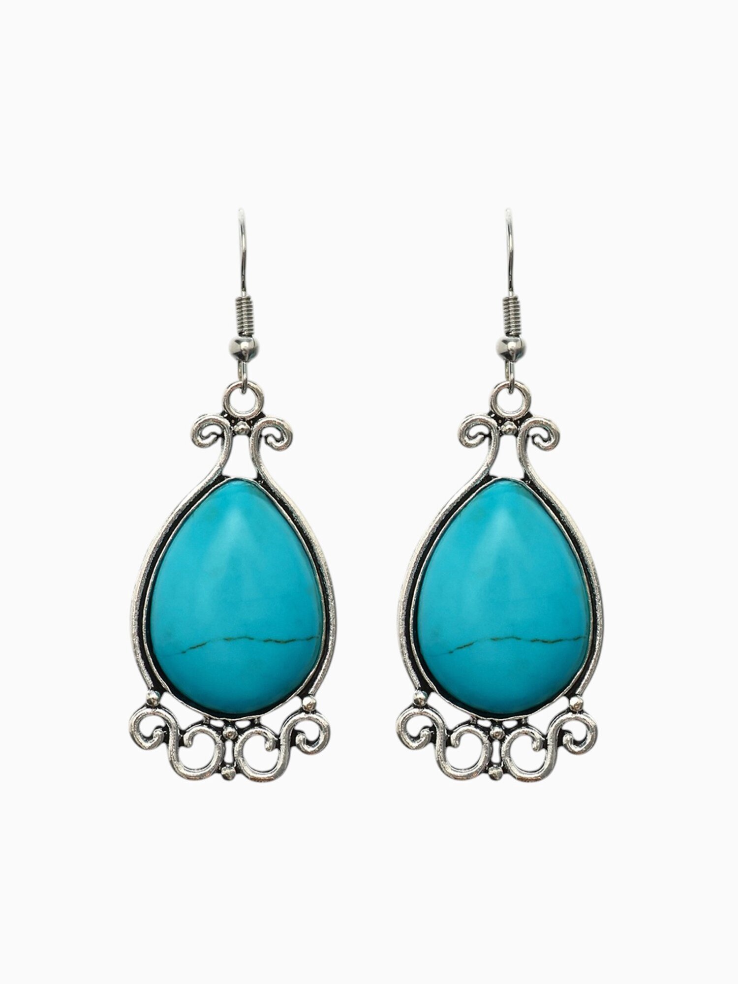 Серьги с подвесками, искусственный камень