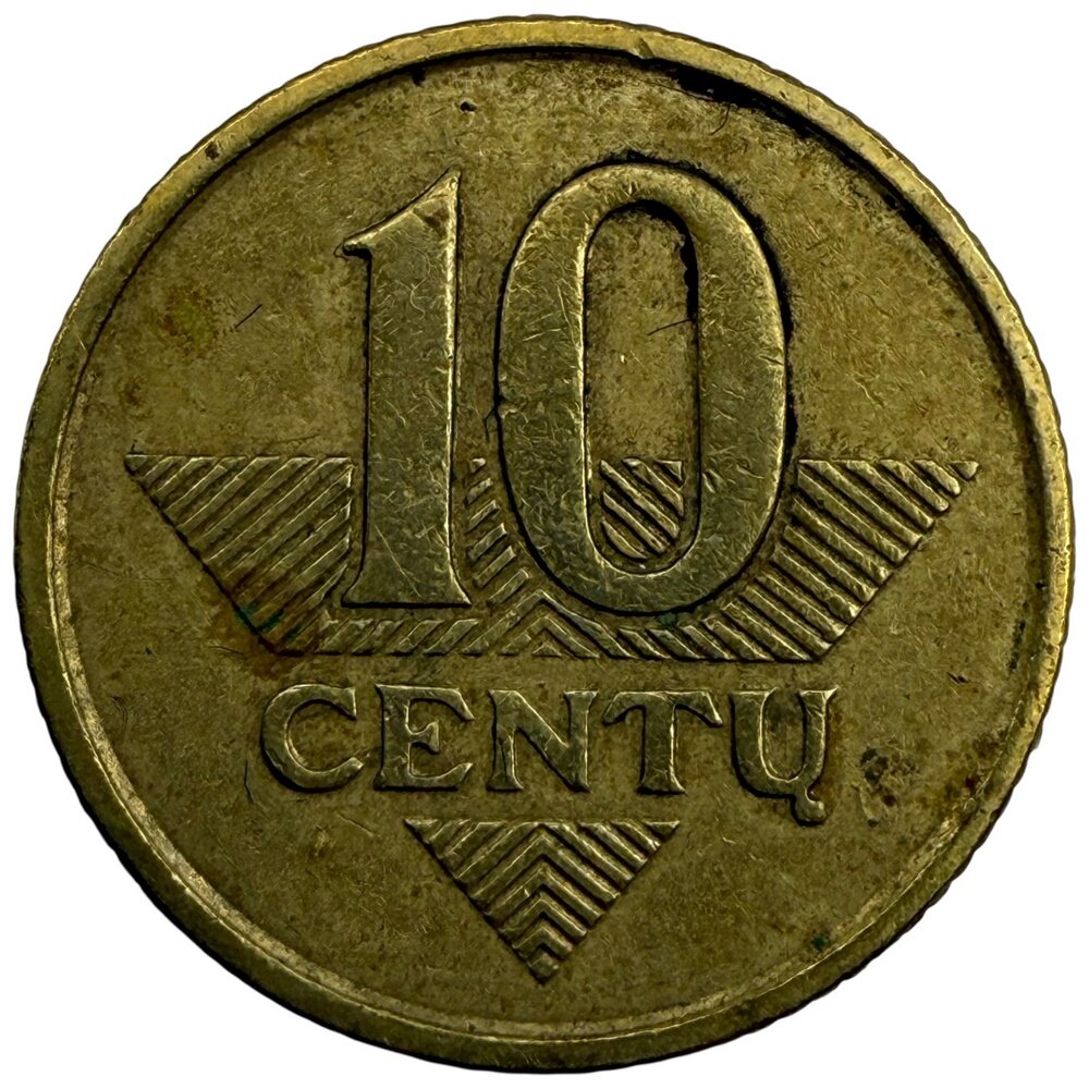 Литва 10 центов 1999 г.