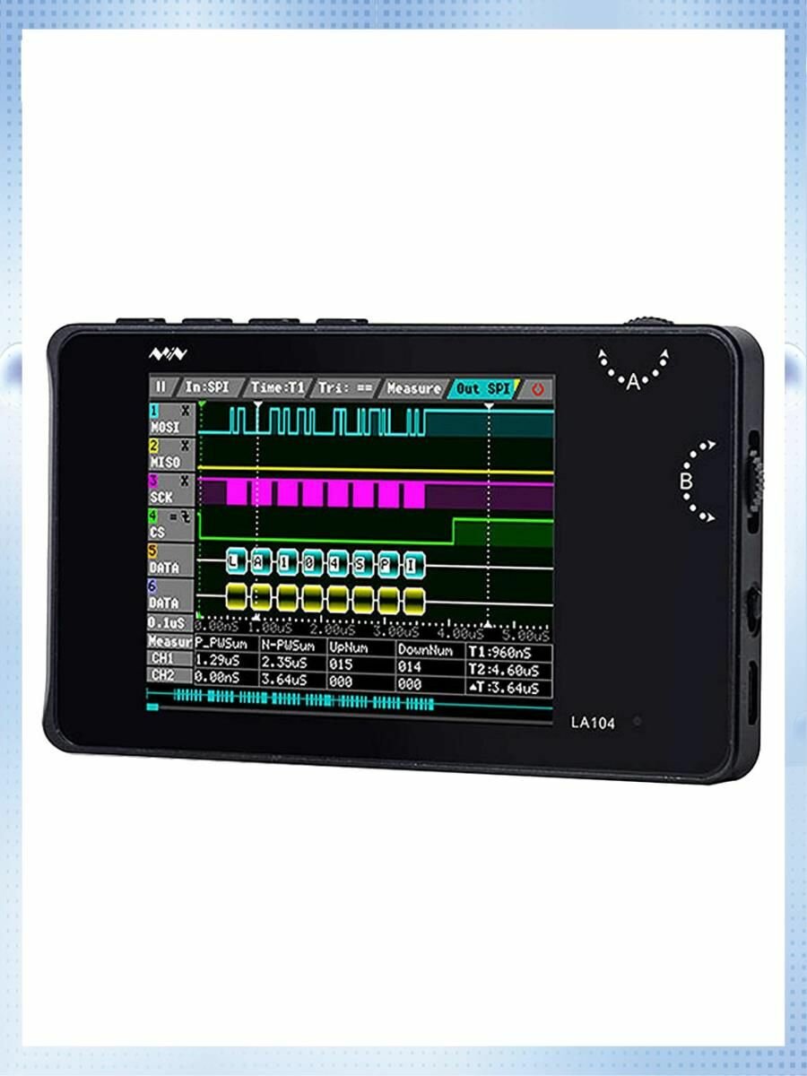 LA104 Логический анализатор карманного размера Ручной SPI I2C UART 100Msa/S Максимальная частота дискретизации