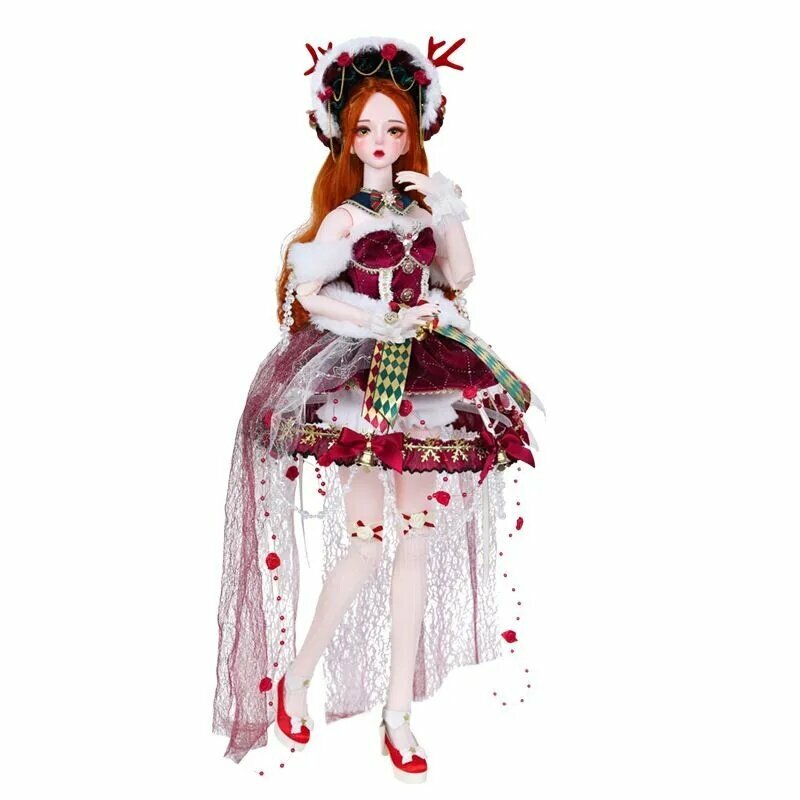 Рождественский олень-колокольчик BJD с шарнирным соединением 1/3 62 см Регулируемое изготовление