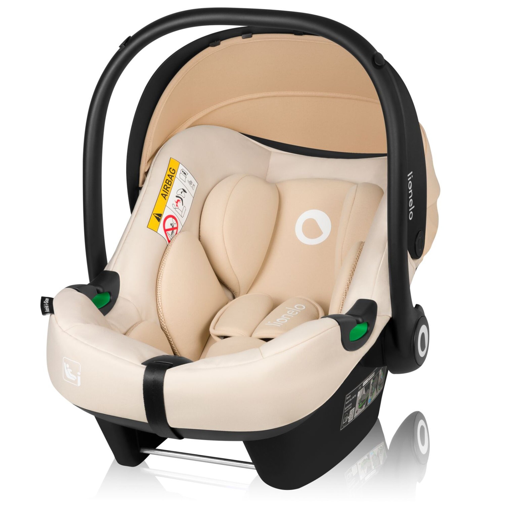 Автокресло Lionelo Astrid, i-Size, Beige Sand, для детей 40-87 см, с Isofix, 5 звезд ADAC