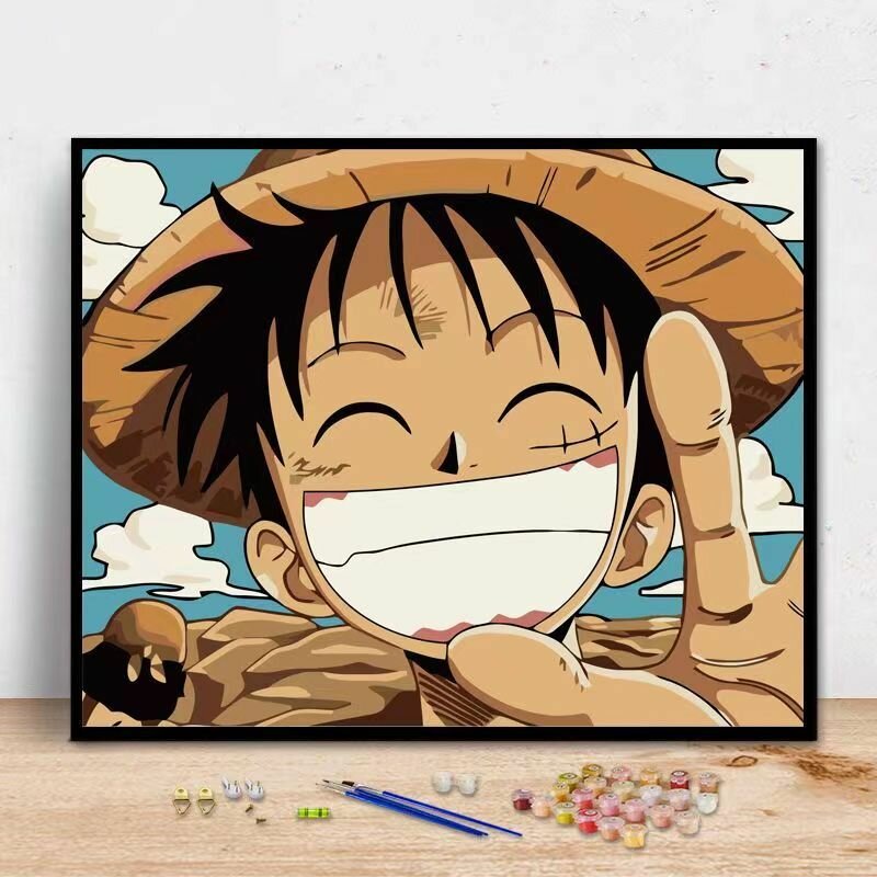 Цифровая картина маслом One Piece.