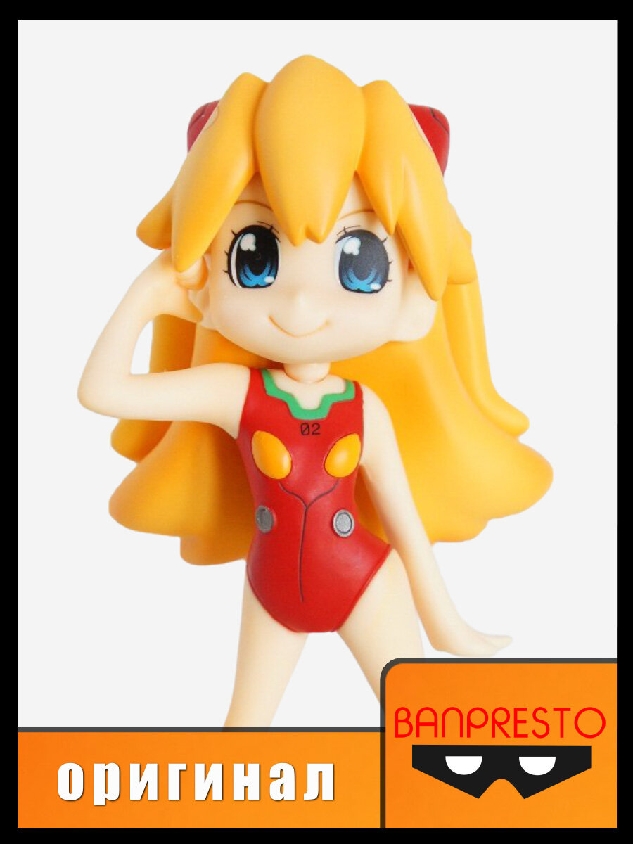 Оригинальная фигурка Asuka Langley от Banpresto из аниме Evangelion / Аска Лэнгли «Евангелион» 14 см