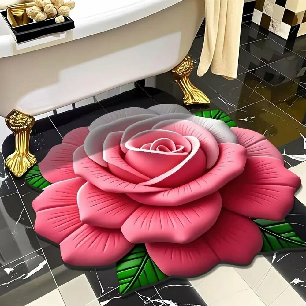 Ковер Розы 3D 80x80 см