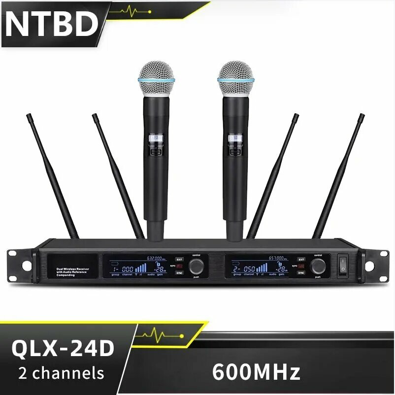 NTBD-pro Микрофон универсальный QLX24D, черный матовый