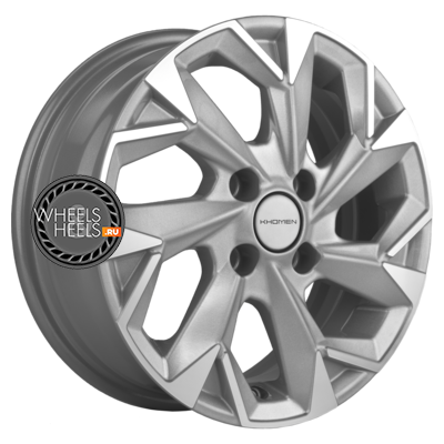Диск автомобильный литой Khomen Wheels KHW1402 14x5.5 4x98 et35 dia58.5 F-Silver-FP