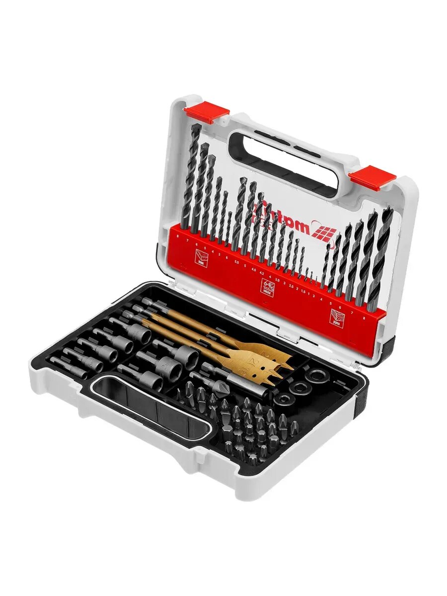 Набор сверл универсальный по металлу дереву бетону 71 пр