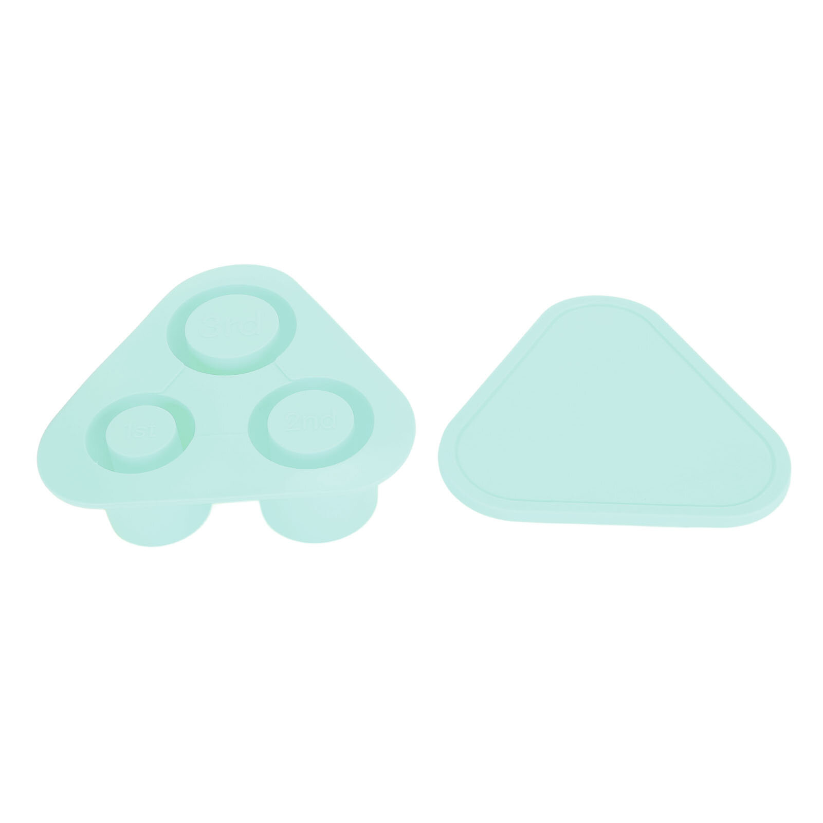 Цилиндр кубики кубики лотка легкого выпуска Полово 3pcs Silicone Cup Cup Ice Flom с крышкой для напитков кофейный коктейль зеленый