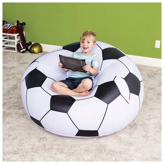 Надувное кресло Футбольный Мяч, 114*112*66 см