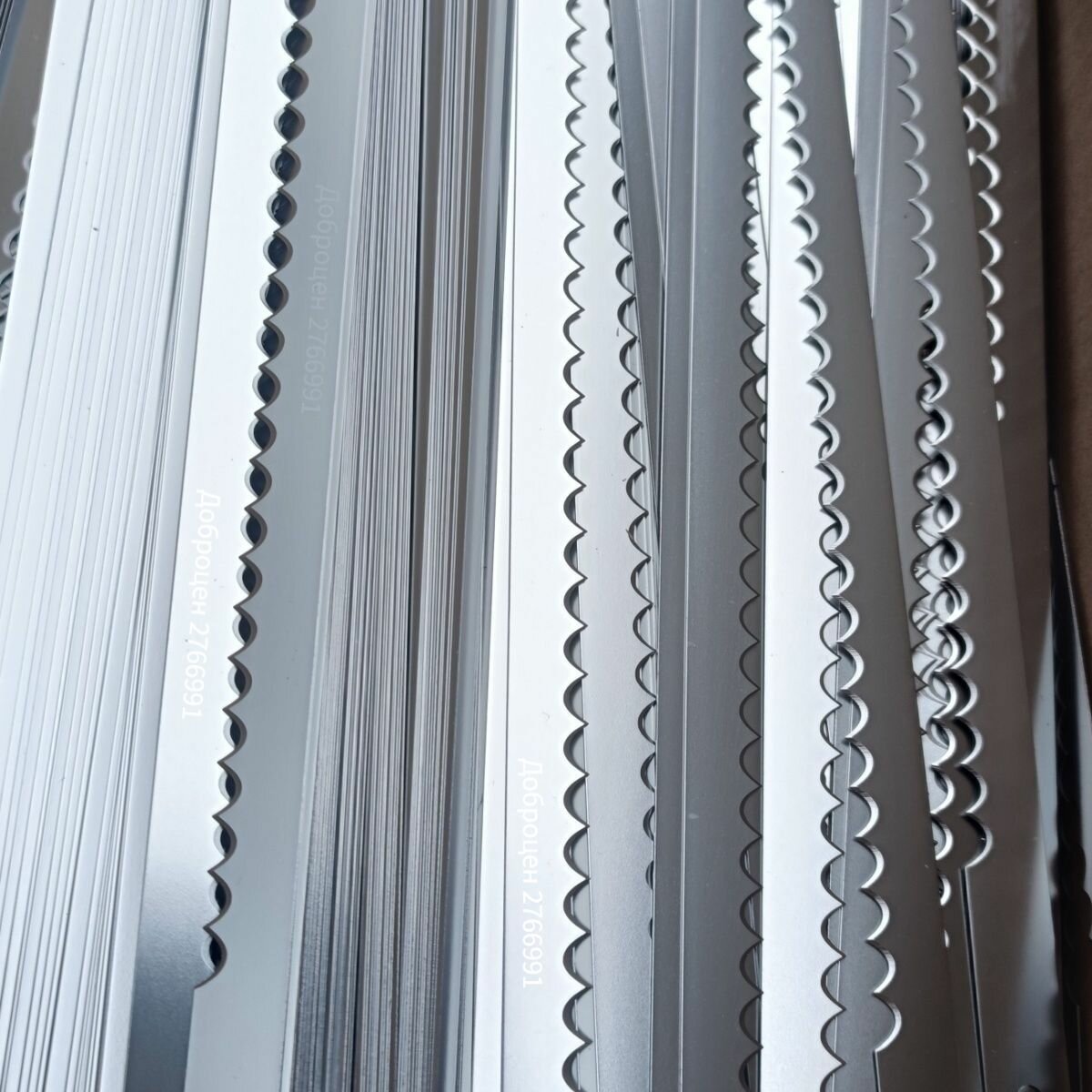 Стальной рамный нож для хлеборезки JAC 285х13х0.5 мм, комплект 10 шт.