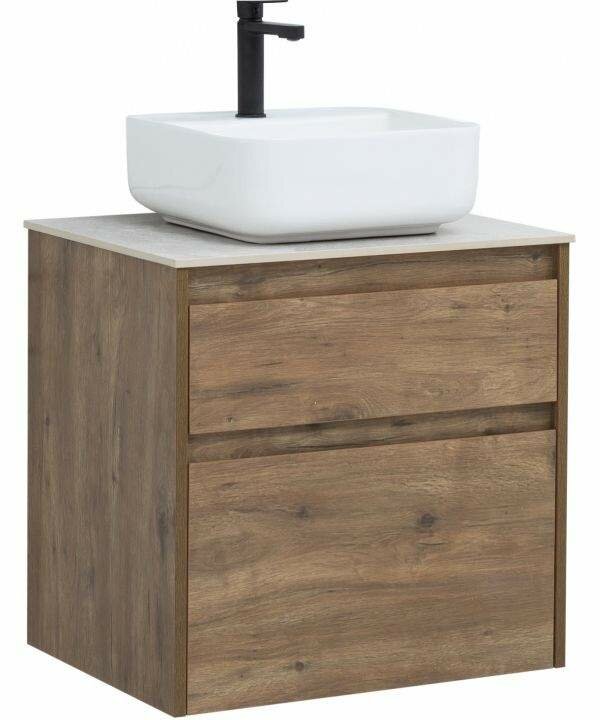 Тумба под раковину Aquanet Nova Lite 60 дуб рустикальный (2 ящика)