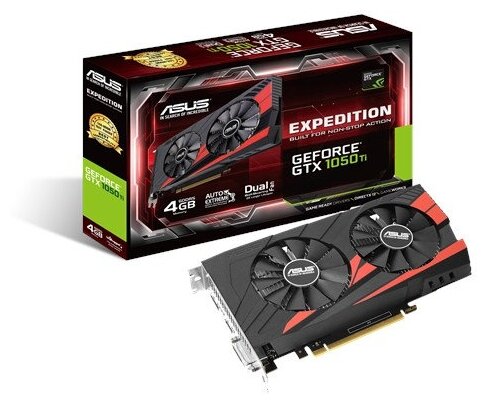 Видеокарта ASUS GeForce GTX 1050 Ti 1341MHz PCI-E 3.0 4096MB 7008MHz 128 bit DVI HDMI HDCP Expedition OC