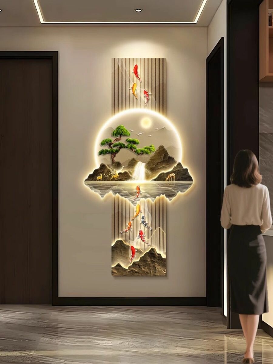 QIKIOB Декоративная картина со светодиодной подсветкой