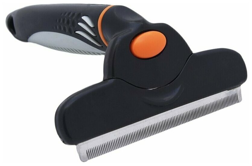 Фурминатор DE-SHEDDER L, для собак и кошек, для вычесывания, черный