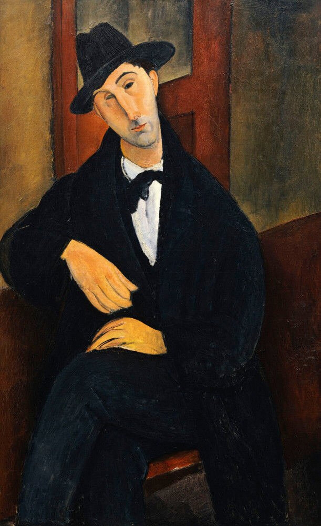 Плакат, постер Амедео Модильяни. Портрет Зборовски на бумаге, размер 21х30см