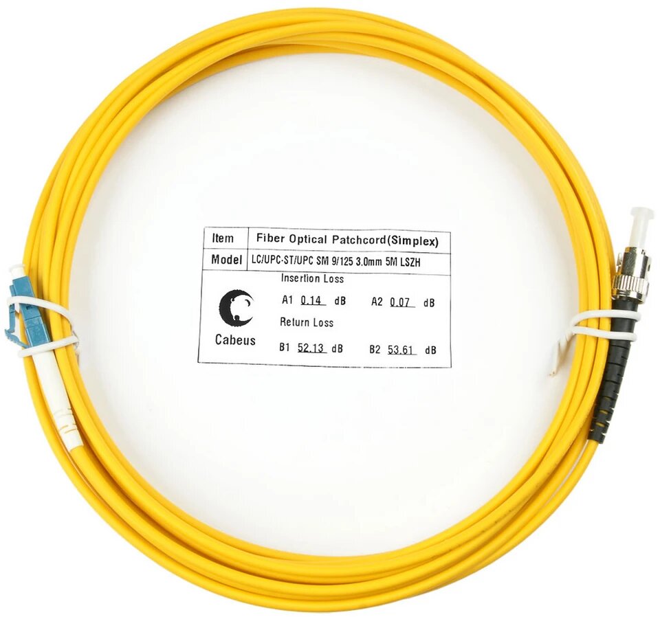 Патч-корд Cabeus 5м (FOP(s)-9-LC-ST-5m)