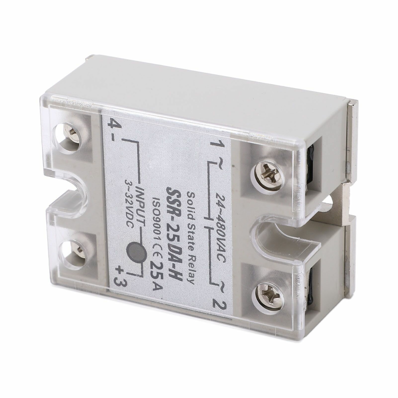 Твердотельное реле, 1 фаза, твердотельное реле, регулирование напряжения, 25 А, переменный ток, 24 480 В, управляющее напряжение 3 32 В постоянного тока