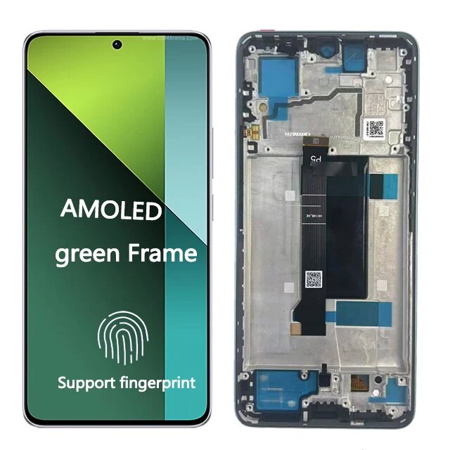 6,67-дюймовый AMOLED-экран для Xiaomi Redmi Note 13 Pro 4G 5G ЖК-дисплей с 5G AMOLED green Fram