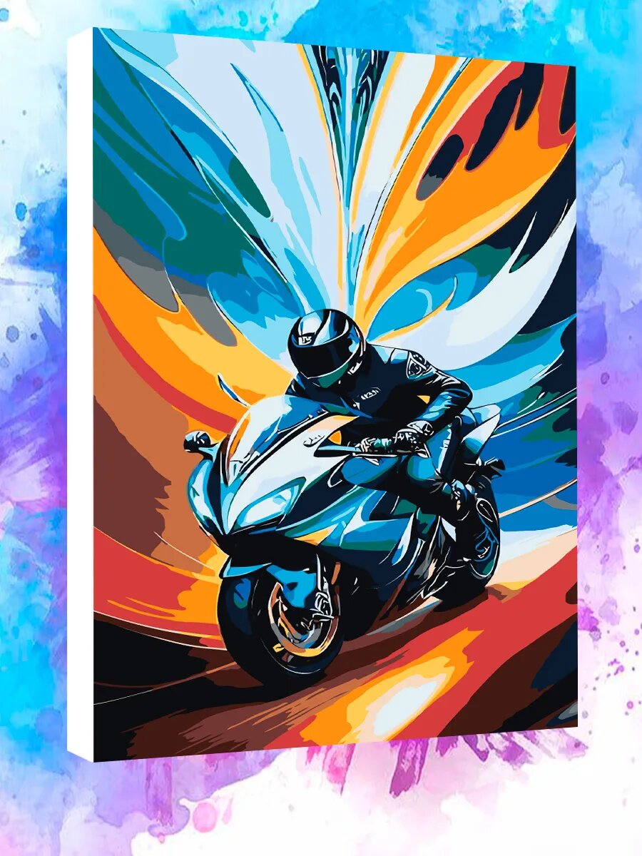 Картина по номерам Мотоцикл