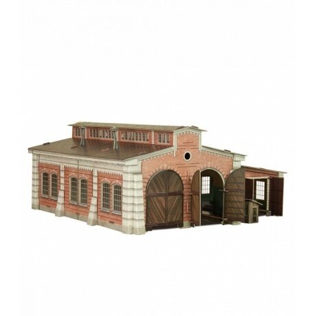 Сборная модель УмБум "Паровозное депо"