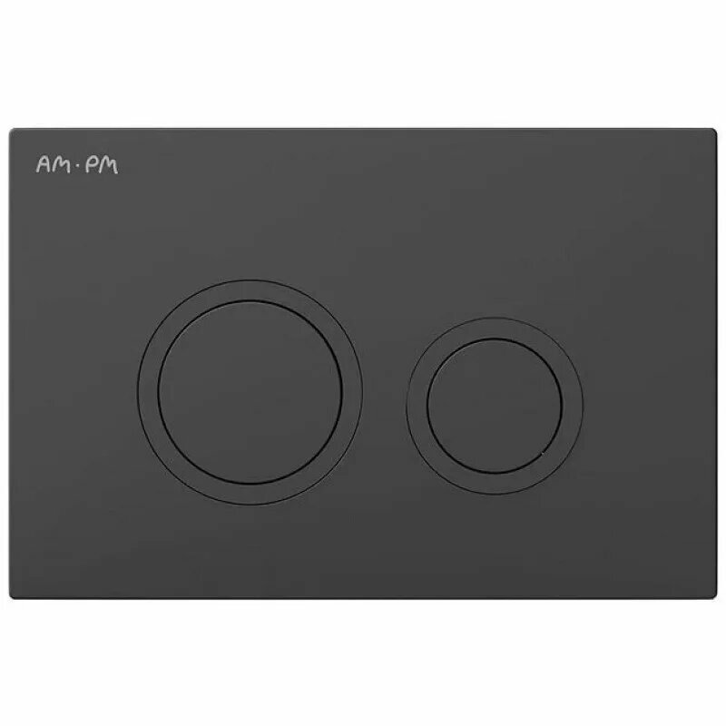 Кнопка смыва для унитаза AM.PM ErgoFit L I110138 черная, матовая, кнопка для инсталляции, двойной смыв