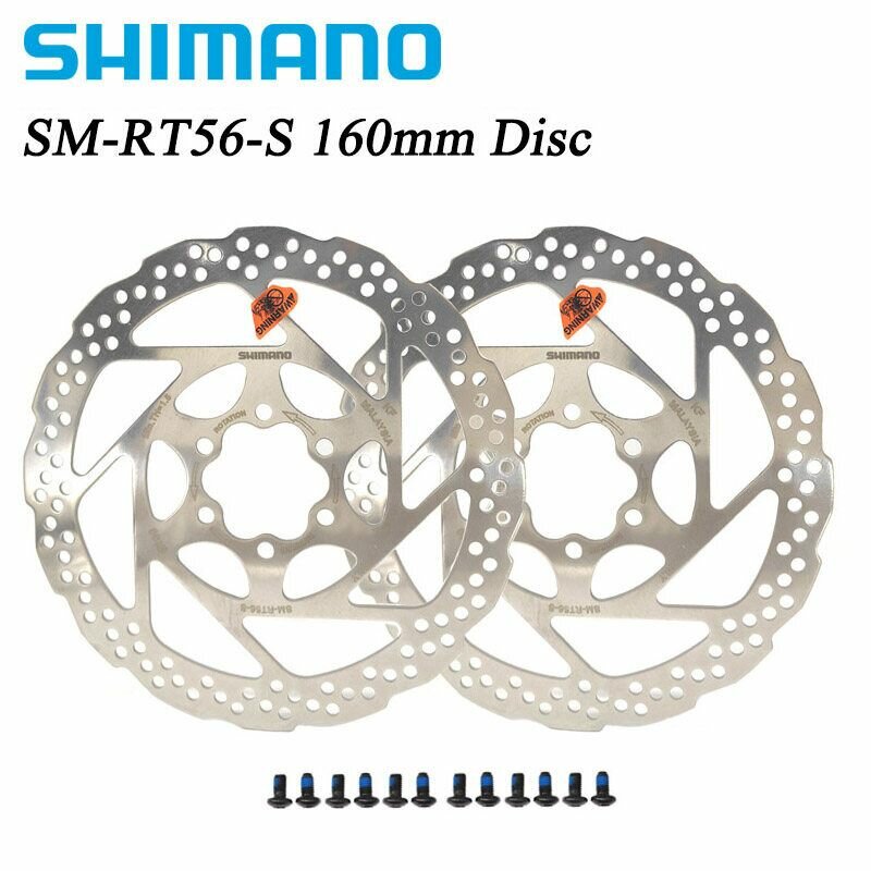 Тормозной диск (ротор) Shimano SM-RT56, 160 мм (OEM без упаковки), 2 шт.