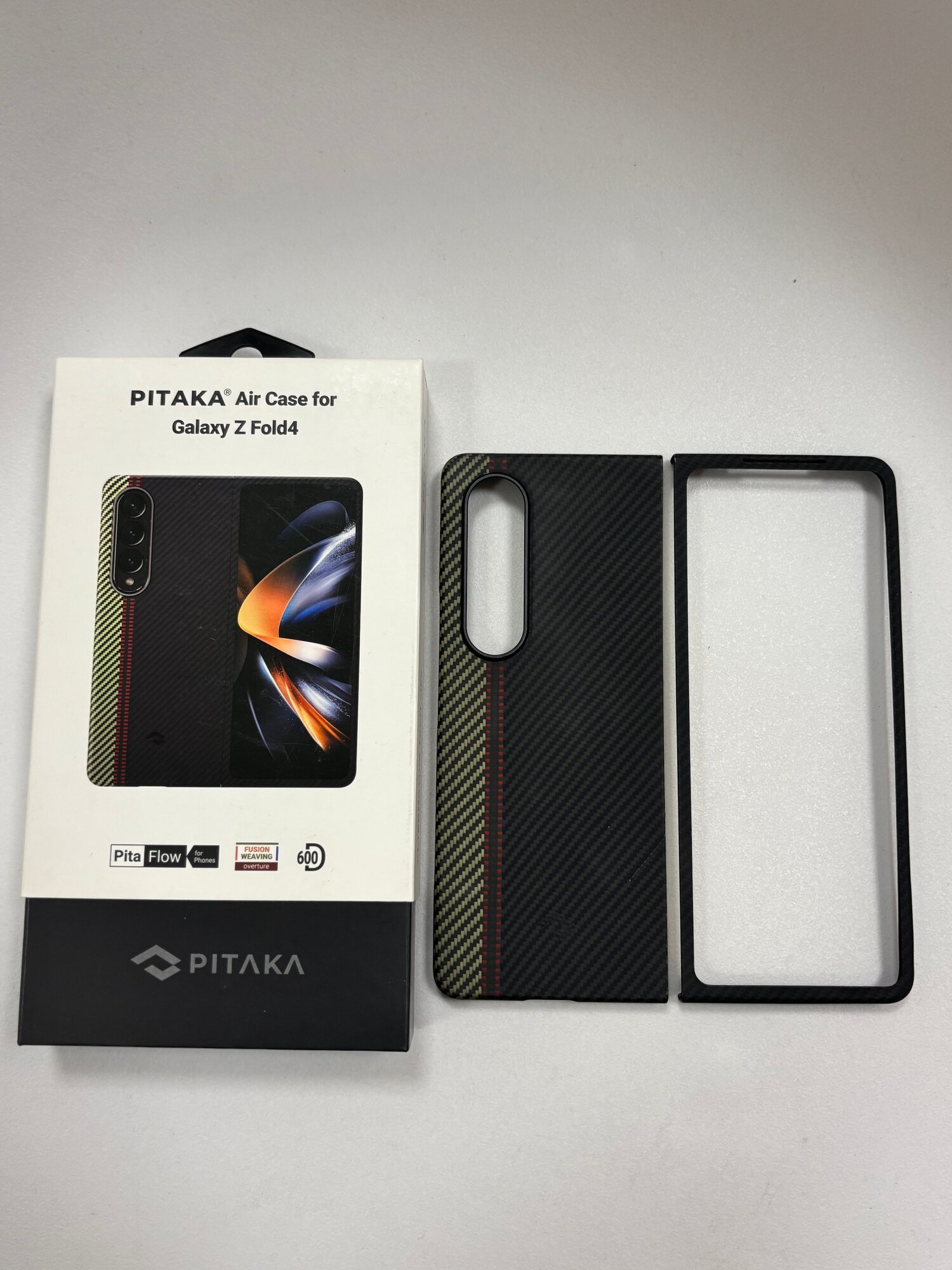 Чехол Pitaka Air Case для Samsung Galaxy Z Fold4, Overture, кевлар черный